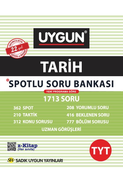 Uygun YGS Tarih Spotlu Soru Bankasi Sadık Uygun Yayınları Uygun YGS Tarih Spotlu Soru Bankasi Sadık Uygun Yayınları