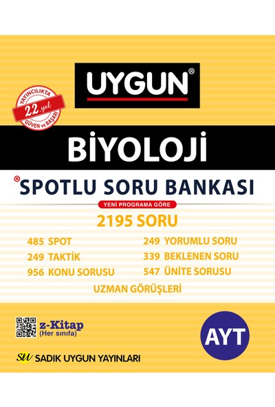 Sadık Uygun Yayınları Lys Spotlu Soru Bankası Biyoloji Sadık Uygun Yayınları Lys Spotlu Soru Bankası Biyoloji