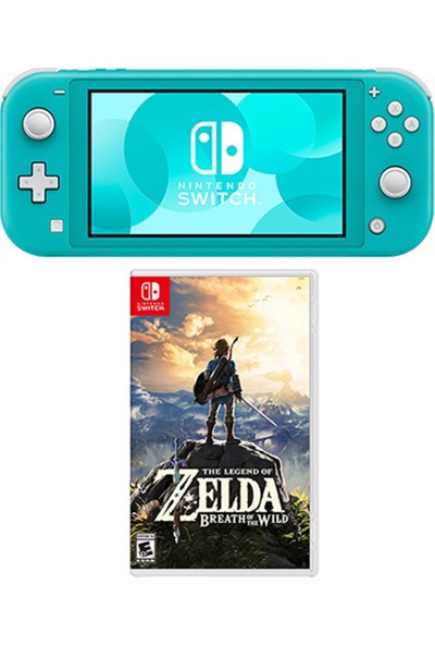Nintendo Switch Lite Konsol Turkuaz + The Legend Of Zelda Breath Of The Wıld Oyun Nintendo Switch Lite Konsol Turkuaz + The Legend Of Zelda Breath Of The Wıld Oyun