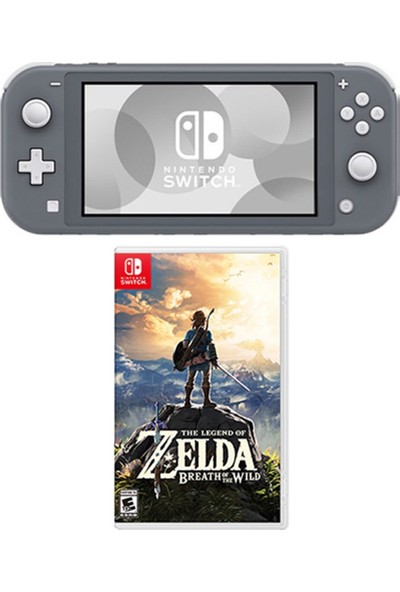 Nintendo Switch Lite Konsol Gri + The Legend Of Zelda Breath Of The Wıld Oyun Nintendo Switch Lite Konsol Gri + The Legend Of Zelda Breath Of The Wıld Oyun