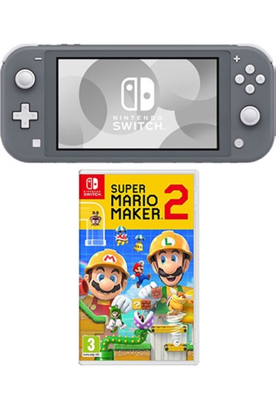 Nintendo Switch Lite Konsol Gri + Super Mario Maker 2 Nintendo Switch Nintendo Switch Lite Konsol Gri + Super Mario Maker 2 Nintendo Switch