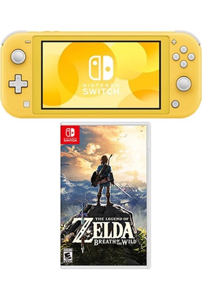 Nintendo Switch Lite Konsol Sarı + The Legend Of Zelda Breath Of The Wıld Oyun Nintendo Switch Lite Konsol Sarı + The Legend Of Zelda Breath Of The Wıld Oyun