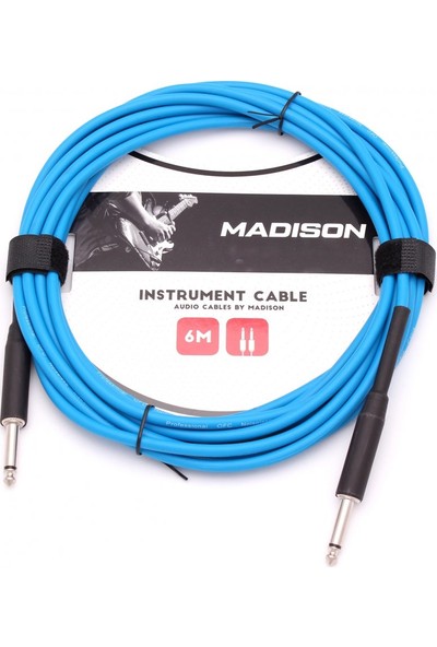Madison Gitar Kablosu 6 Metre- Mavi