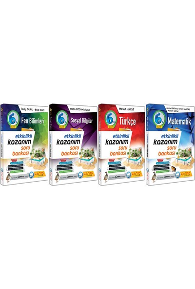 Çanta Yayınları 6. Sınıf Tüm Dersler 2020 Tüm Branşlar Soru Bankaları Seti 4 Kitap
