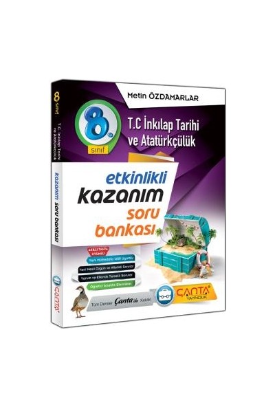 Çanta Yayınları 8. Sınıf Inkılap Tarihi ve Atatürkçülük Kazanım Odaklı 2020 Soru Bankası Çanta Yayınları 8. Sınıf Inkılap Tarihi ve Atatürkçülük Kazanım Odaklı 2020 Soru Bankası