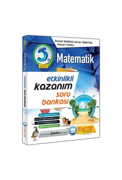 Çanta Yayınları 5. Sınıf Matematik Kazanım Odaklı 2020 Soru Bankası