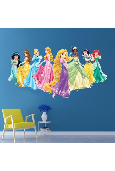 Kt Decoration Disney Prensesler Kız Çocuk Odası Duvar Sticker