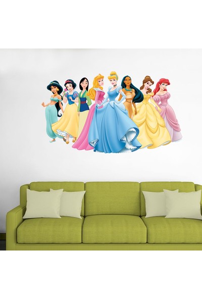 Kt Decoration Disney Prensesler-2 Kız Çocuk Odası Duvar Sticker