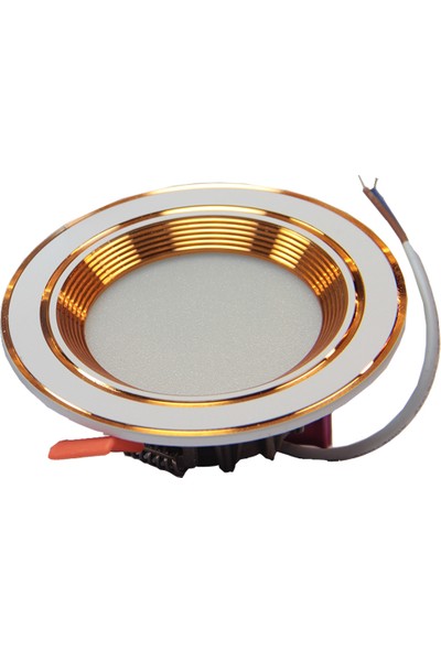 Blue Light Blue Lighting 5+5W 3 Farklı Işık Renkli Smd Altın LED Spot Blue Light Blue Lighting 5+5W 3 Farklı Işık Renkli Smd Altın LED Spot
