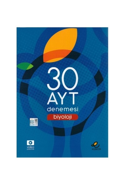 Endemik Yayınları AYT Biyoloji 30 Deneme Endemik Yayınları AYT Biyoloji 30 Deneme
