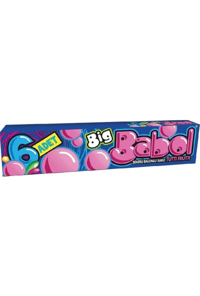 Big Babol Stick Tutti Frutti 18'li x 25 gr