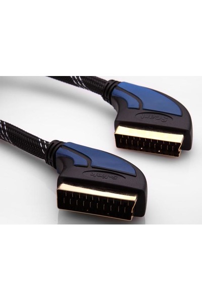 S-Lınk Slx-938 Scart To Scart 10 Mt Gold Kılıflı S-Lınk Slx-938 Scart To Scart 10 Mt Gold Kılıflı
