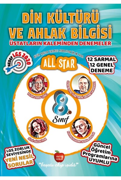 Newton Yayınları 8.sınıf Üstatların Kaleminden All Star Din Kültürü ve Ahlakbilgisi Denemeler Newton Yayınları 8.sınıf Üstatların Kaleminden All Star Din Kültürü ve Ahlakbilgisi Denemeler