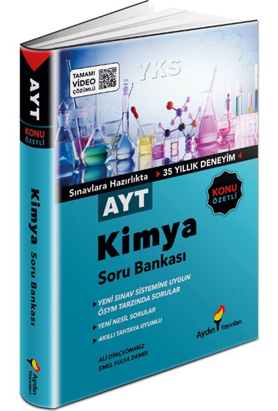 Aydın Yayınları AYT Kimyatamamı Video Çözümlü Konu Özetli Soru Bankası