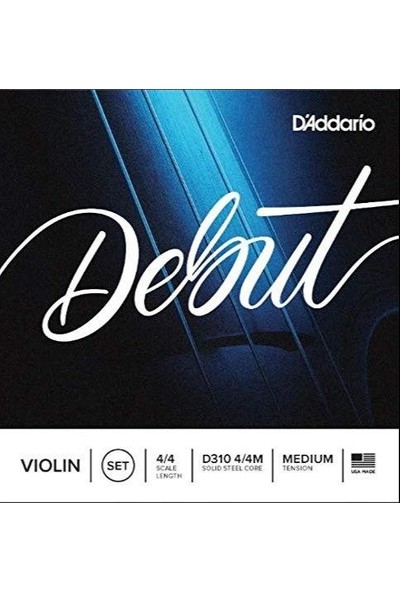 D'Addario D310 4/4M Keman Tel Set 4/4 MEDIUM TENSION D'Addario D310 4/4M Keman Tel Set 4/4 MEDIUM TENSION