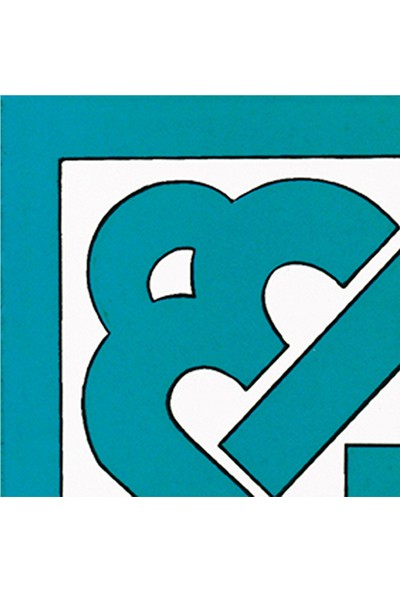 Armada Çini 10 x 10 cm KSK-20T Turkuaz Zincir Desenli Seramik Bordür Köşesi