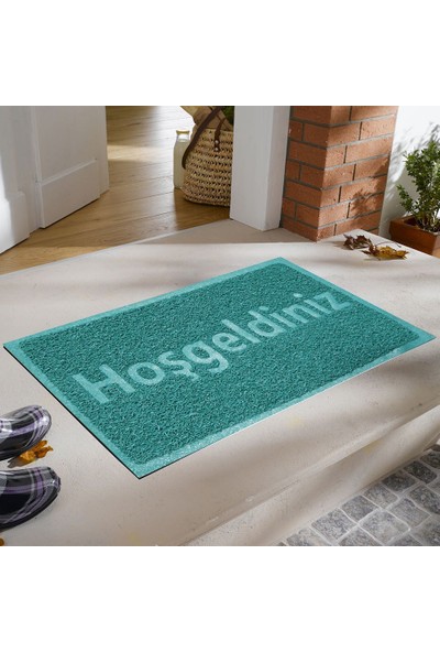 My Floor Hoşgeldiniz Baskılı Kıvırcık Kapı Önü Paspası My Floor Hoşgeldiniz Baskılı Kıvırcık Kapı Önü Paspası