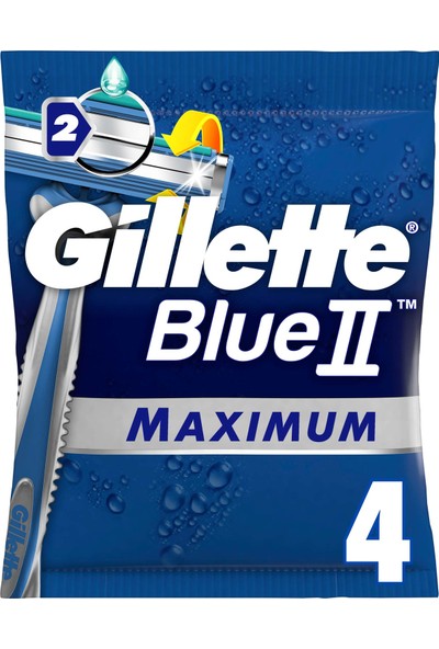 Gillette Blue2 Maximum  Kullan At Tıraş Bıçağı 4'lü Gillette Blue2 Maximum  Kullan At Tıraş Bıçağı 4'lü