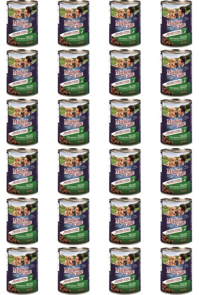 Miglior Cane Biftekli Sebzeli Köpek Konserve Maması 405 gr x 24 Adet Miglior Cane Biftekli Sebzeli Köpek Konserve Maması 405 gr x 24 Adet