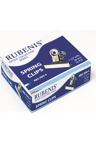 Rubenis RBS-900-4 38 mm Askılı Maşa Klipsi 72'li Paket