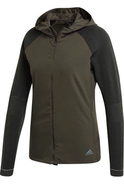 adidas Kadın Koşu Ceketi DY0051 Haki Phx Jacket ii W
