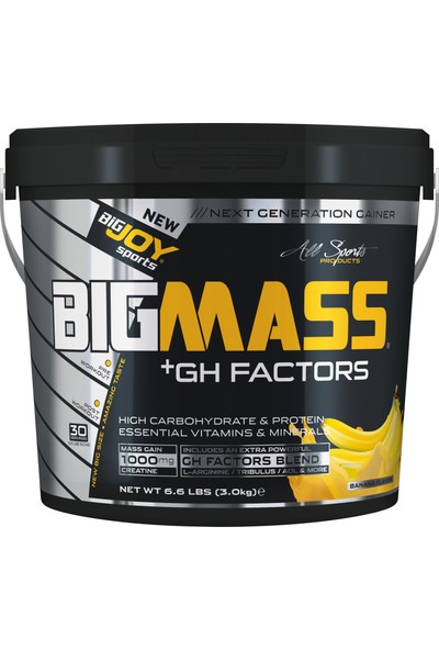 Big Joy Big Mass Gh Factors 3 kg Muz Big Joy Big Mass Gh Factors 3 kg Muz