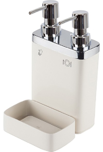 Primanova Ikili Sıvı Sabunluk Süngerlikli Bej