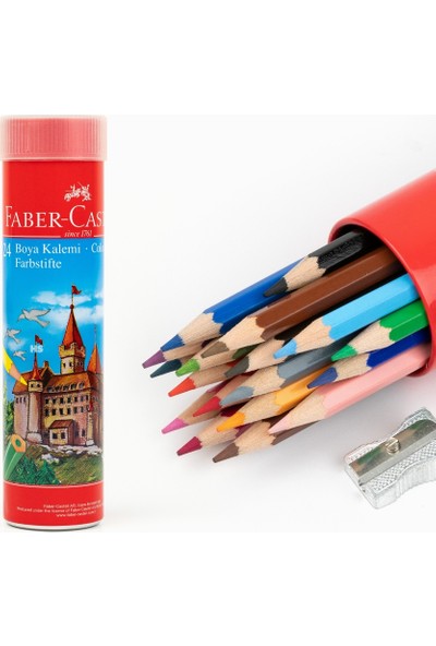 Faber-Castell 12'li Metal Tüp Kuru Boya Seti (Kalemtraş Hediyeli) Faber-Castell 12'li Metal Tüp Kuru Boya Seti (Kalemtraş Hediyeli)