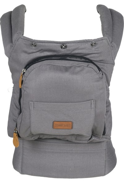 Tommybaby Angel Anatomik Bebek Kangurusu Gri