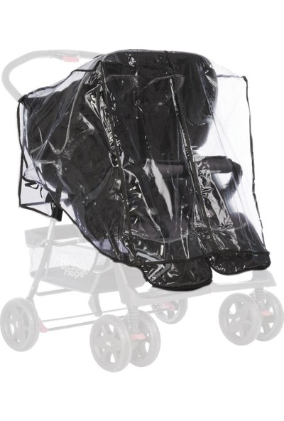 Tommybaby Yan Yana İkiz Bebek Arabası Yağmurluğu- Koruma