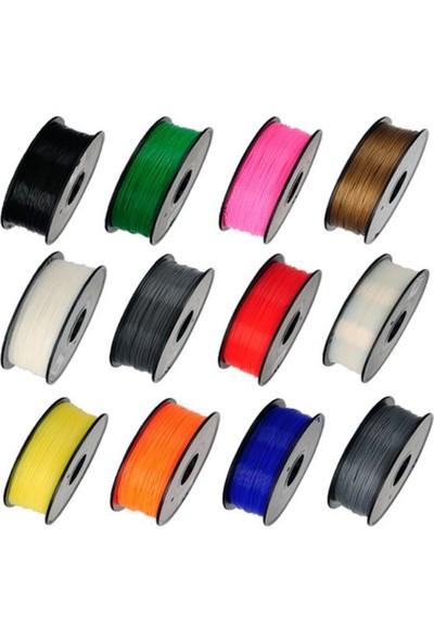 Pla 3D Kalem 3D Yazıcı Uyumlu Filament 10 Renk 10MT Pla 3D Kalem 3D Yazıcı Uyumlu Filament 10 Renk 10MT