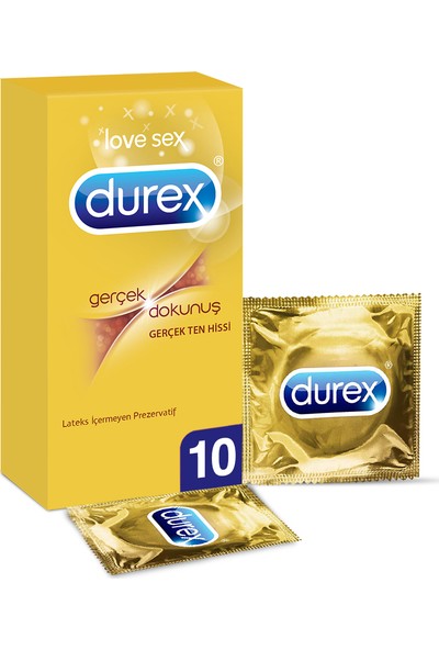 Durex- Gerçek Dokunuş Prezervatif 10 Lu