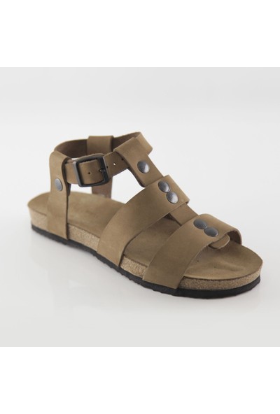 ART'iz Assos Deri Kum Slim Sandalet 41