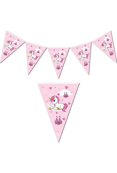 Datapos Unicorn Üçgen Flama Bayrak 2 Metre