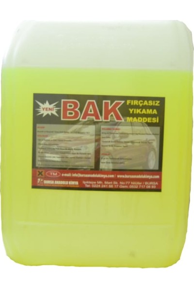 Bak Fırçasız Yıkama Maddesi Bak Fırçasız Yıkama Maddesi