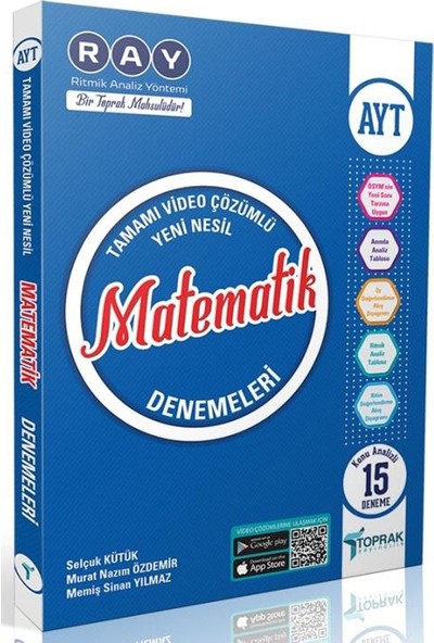 Toprak Yayınları AYT Matematik Deneme Kitabı Toprak Yayınları AYT Matematik Deneme Kitabı