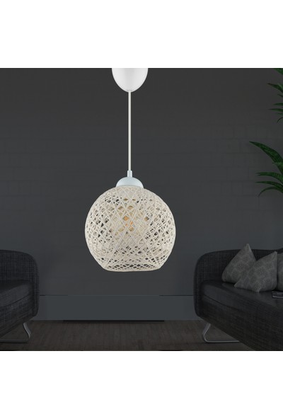 Balle Sarkıt Top Avize Beyaz