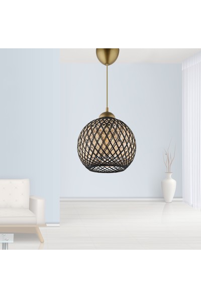 Hmydesign Balle Sarkıt Top Avize Siyah Kırnap DL169