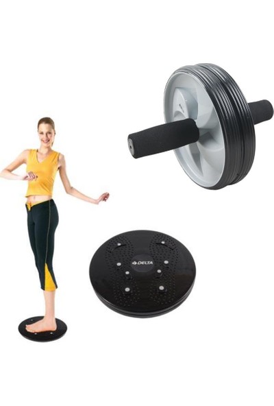 Delta Ab Slider Twister Bel Karın Göğüs Kol Sırt Egzersiz Seti