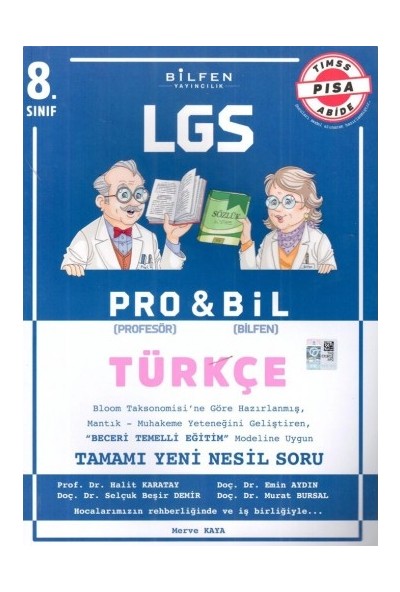 Bilfen Yayıncılık 8.Sınıf Türkçe 8 Pro&Bıl Soru Bankası