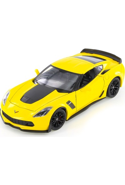 Welly 1:24 2017 Chevrolet Corvette Z06 Sarı Welly 1:24 2017 Chevrolet Corvette Z06 Sarı