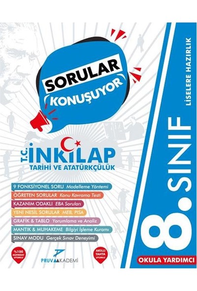 Pruva Akademi 8. Sınıf T.c. Inkılap Tarihi ve Atatürkçülük Sorular Konuşuyor Soru Bankası Pruva Akademi 8. Sınıf T.c. Inkılap Tarihi ve Atatürkçülük Sorular Konuşuyor Soru Bankası