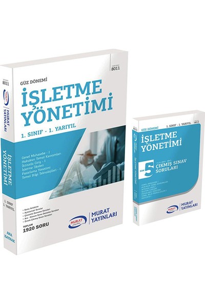 Murat Yayınları AÖF İşletme Yönetimi 1. Sınıf 1. Yarıyıl Güz Dönemi Konu Anlatımlı Soru Bankası Set Murat Yayınları AÖF İşletme Yönetimi 1. Sınıf 1. Yarıyıl Güz Dönemi Konu Anlatımlı Soru Bankası Set