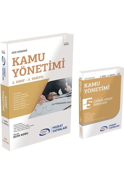 Murat Yayınları AÖF Kamu Yönetimi 2. Sınıf 3.yy Güz Tüm Dersler Konu+Çıkmış Set Murat Yayınları AÖF Kamu Yönetimi 2. Sınıf 3.yy Güz Tüm Dersler Konu+Çıkmış Set