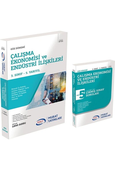 Murat Yayınları AÖF Çalışma Ekonomisi 3. Sınıf 5.yy Güz Tüm Dersler Konu+Çıkmış Set