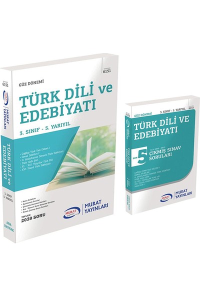 Murat Yayınları AÖF Türk Dili ve Edebiyatı 3. Sınıf 5.yy Güz Tüm Dersler Konu+Çıkmış Set