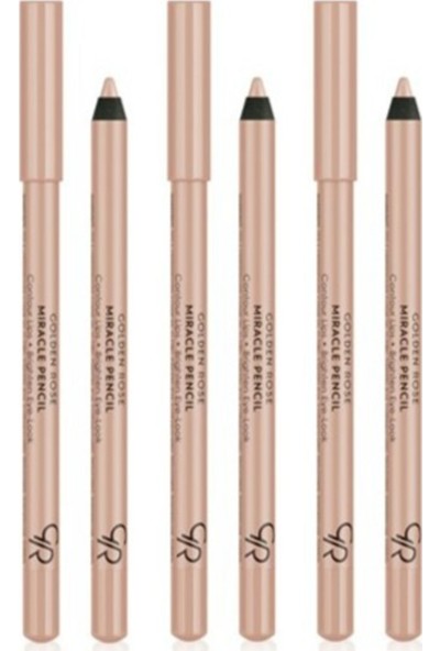 Golden Rose Göz ve Dudak Için Aydınlatıcı Kalem - Miracle Pencil Contour Lips Brighten Eye-Look x 3 Golden Rose Göz ve Dudak Için Aydınlatıcı Kalem - Miracle Pencil Contour Lips Brighten Eye-Look x 3