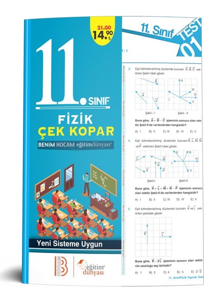 Eğitim Dünyası & Benim Hocam Yayınları - 11. Sınıf Fizik Çek Kopar Yaprak Test Eğitim Dünyası & Benim Hocam Yayınları - 11. Sınıf Fizik Çek Kopar Yaprak Test