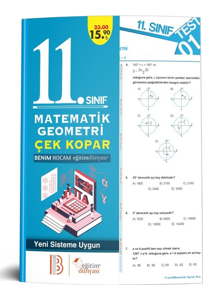 Eğitim Dünyası & Benim Hocam Yayınları - 11. Sınıf Matematik Çek Kopar Yaprak Test Eğitim Dünyası & Benim Hocam Yayınları - 11. Sınıf Matematik Çek Kopar Yaprak Test