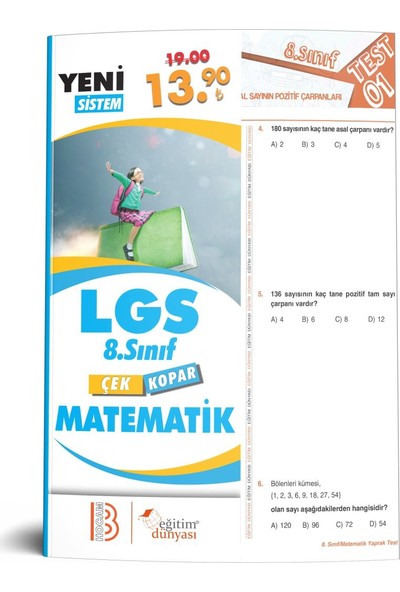Eğitim Dünyası & Benim Hocam Yayınları - 8. Sınıf Matematik Çek Kopar Yaprak Test Eğitim Dünyası & Benim Hocam Yayınları - 8. Sınıf Matematik Çek Kopar Yaprak Test